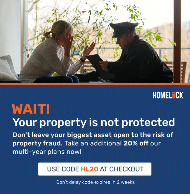 Home Title Theft & Property Fraud Protection Pricing : HomeLock