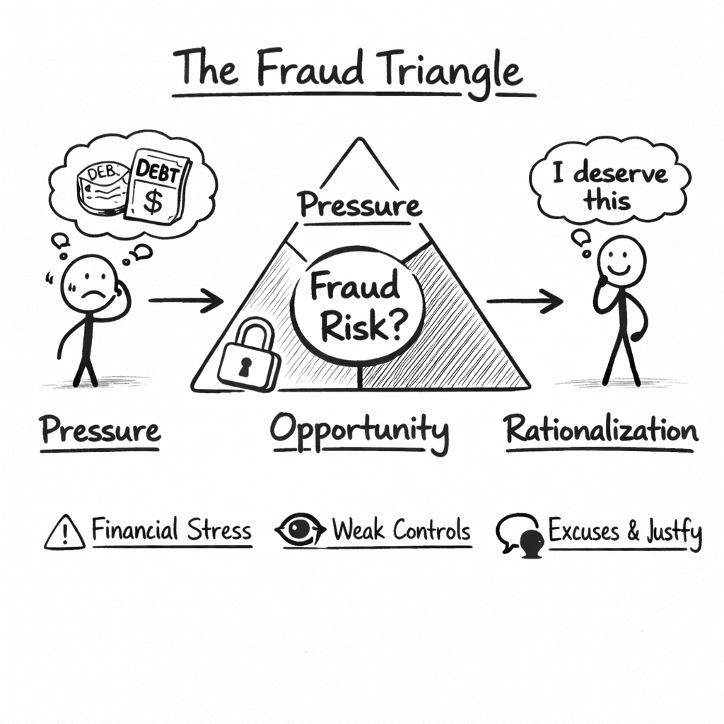 What is the fraud triangle?